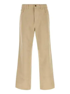 Prada Tailored Cotton Pants - Cream