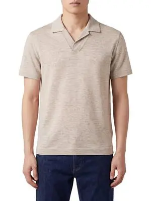 Zegna Zegna Polo Shirt Men Nude Cream