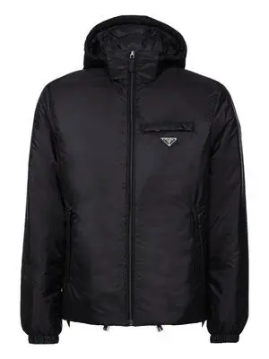 Prada Hooded Nylon Jacket - Black