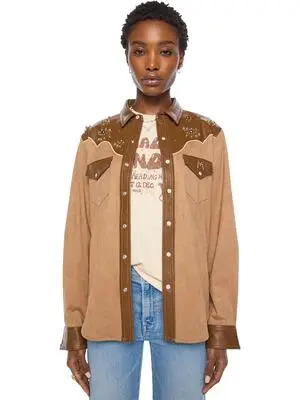 MOTHER The Sueded Honey Biscute Western Shirt - Multi