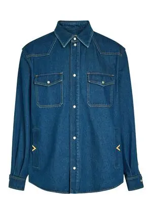 Valentino Garavani Denim Overshirt - Blue