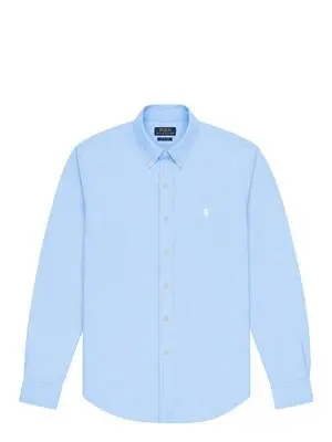 Polo Ralph Lauren Logo-embroidered Cotton Shirt Blue