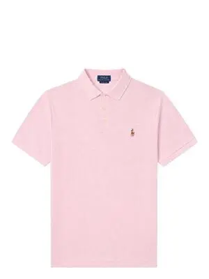 Polo Ralph Lauren Logo-embroidered Cotton Polo Shirt Pink