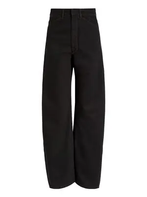 LEMAIRE Curved-leg Denim Jeans - Black