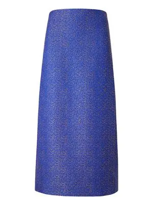 JIL SANDER Jil Sander Draped Jacquard Midi Skirt