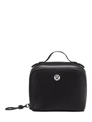 Lululemon Open-flat Toiletry Bag Small - Black/silver