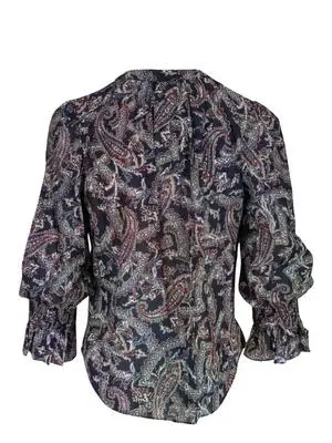 VERONICA BEARD Veronica Beard Ashlynn Paisley Print Blouse
