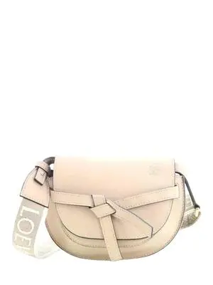 Loewe Loewe Gate Dual Leather Mini Crossbody Bag Neutrals