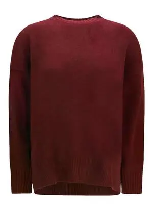ALLUDE Cashmere Crew Neck Sweater - Red