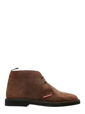 Dsquared2 Suede Ankle Boots - Brown