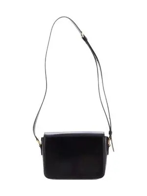Celine Triomphe Shoulder Bag Smooth Calfskin Teen Crossbody Bag Black