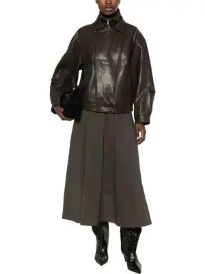 ELEH Zip-up Jacket - Brown
