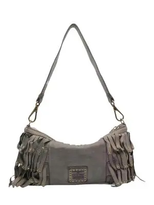 CAMPOMAGGI Natalia Fringed Shoulder Bag - Grey