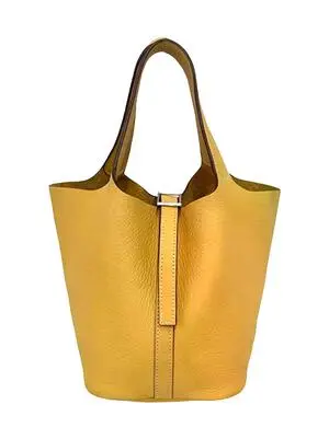 Hermès 2002 Clemence Picotin 18 Handbag Yellow
