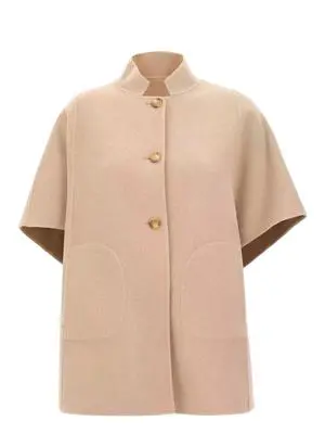 ELENA MIRÒ Reversible Short-sleeved Jacket - Neutrals