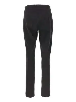 ELENA MIRÒ Straight-leg Trousers With Elasticated Waist - Black