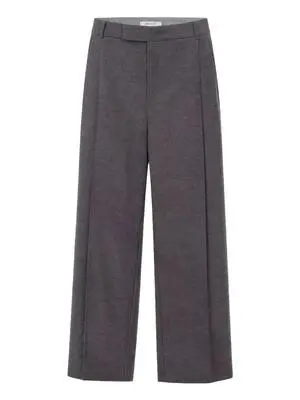 Patrizia Pepe Tailored Wide Leg Trousers - Grey