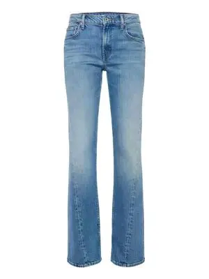 MOTHER The Bookie Twist Skimp Jeans - Blue