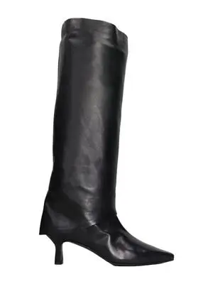 THE SELLER Fold-over Pointed-toe Boots - Black