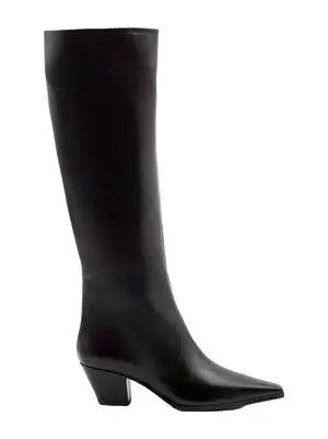 FESTA MILANO Fredine Leather Boots - Black