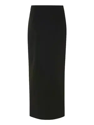 Federica Tosi Cady Front Slit Midi Skirt - Black
