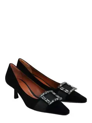 Roberto Festa Amarit Crystal-buckle Pumps - Black