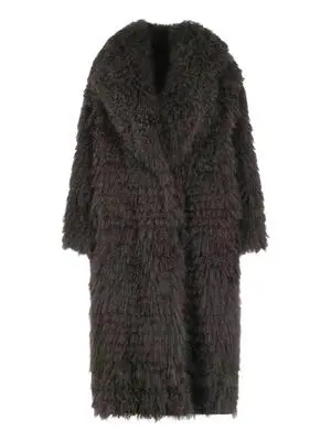 Simonette Ravizza Reversible Fur Coat - Brown