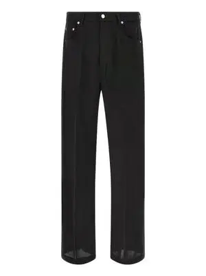 Rick Owens Geth Wide-leg Jeans - Black