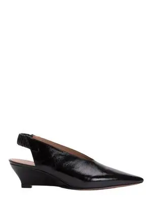 ODISSI Maria Pointed-toe Wedge Pumps - Black