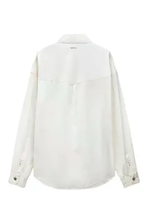 Versace Cotton-poplin Loose Shirt - White