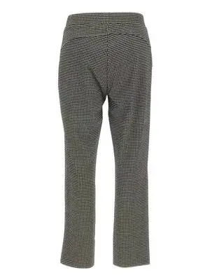 ELENA MIRÒ Multicolor Check Pattern Straight-leg Trousers - Multicolour