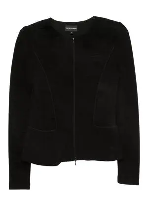 Emporio Armani Zip-fastening Long-sleeve Jacket - Black