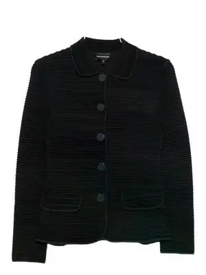 EMPORIO ARMANI Ribbed-knit Jacket
