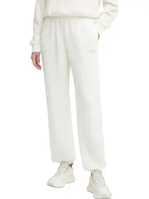 Guess Rhinestone Logo Track Pants - White