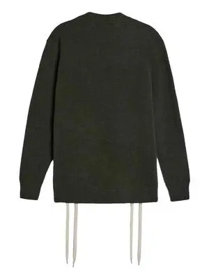 Simone Rocha Merino Wool Lace-up Sweater - Green