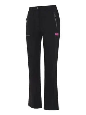 AESSE Alta Logo-print Straight-leg Trousers - Black
