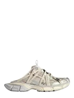 Balenciaga 3xl Extreme Laces Mules In Eggshell Neutrals