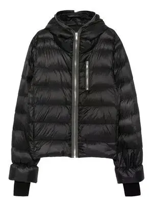 Rick Owens Gimp Hooded Down Jacket - Black