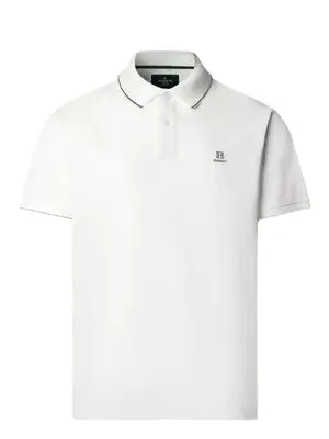 HACKETT LONDON Heritage H Tipped Polo Shirt - White