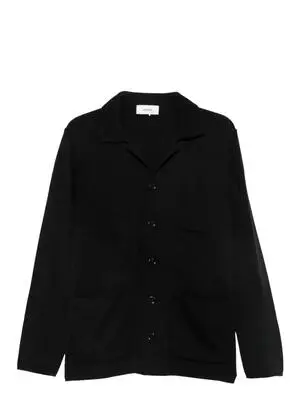 LARDINI Patch-pocket Button-up Jacket - Black