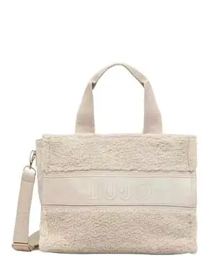 Liu Jo LIU JO Teddy Tote Bag With Adjustable Shoulder Strap Neutrals