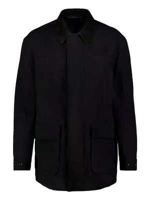 TOM FORD Twill Collar Field Jacket - Black