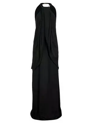 Stella McCartney Draped Satin Gown - Black
