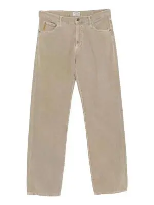 Emporio Armani Corduroy Wide Leg Jeans - Neutrals