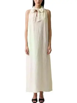 VICOLO Halterneck Maxi Dress - Neutrals