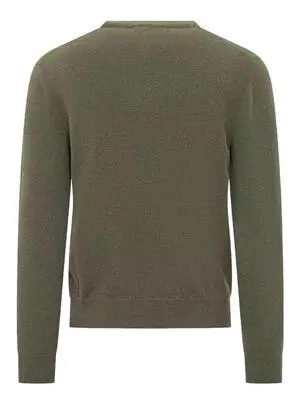 Malo V-neck Cashmere Jumper - Green