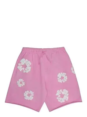 DENIM TEARS Cotton Wreath Track Shorts - Pink
