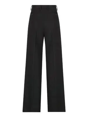Fendi Wool Tuxedo Trousers - Black