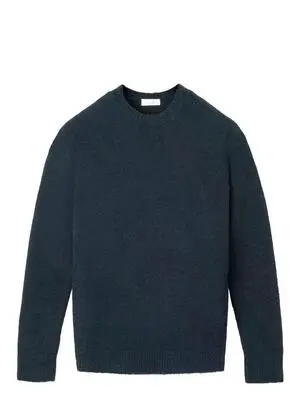 ROBERTO COLLINA Ribbed-trim Knit Sweater - Blue