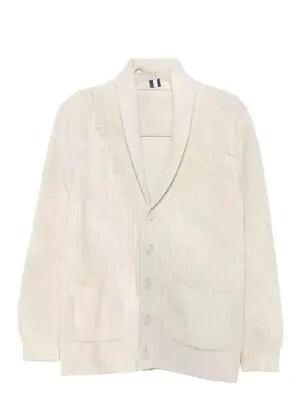 Fedeli Shawl-collar Cardigan - Neutrals